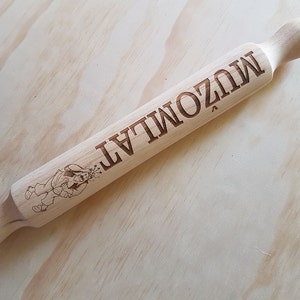 Personalised Laser Engraved Rolling Pin - Mužomlat - Etsy Australia