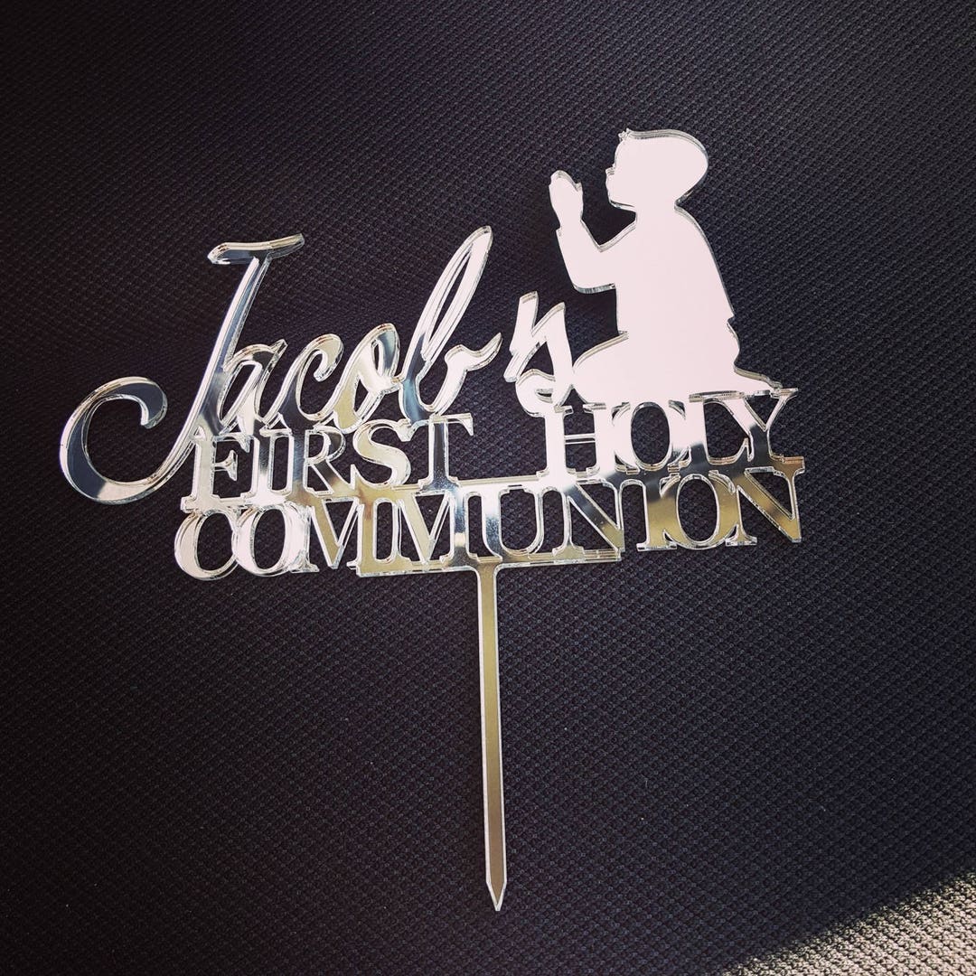 First Holy Communion Cake Topper, First Holy Communion - Etsy