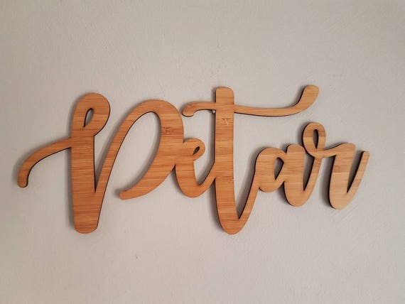 Laser Cut Name Plaques Wall Names Wallhanging Names door | Etsy