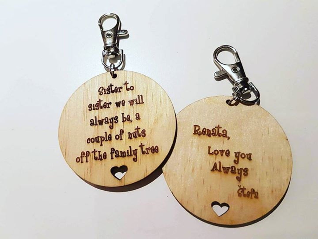Sisters Keyrings, Key Rings, Bag Tags for Sisters - Etsy