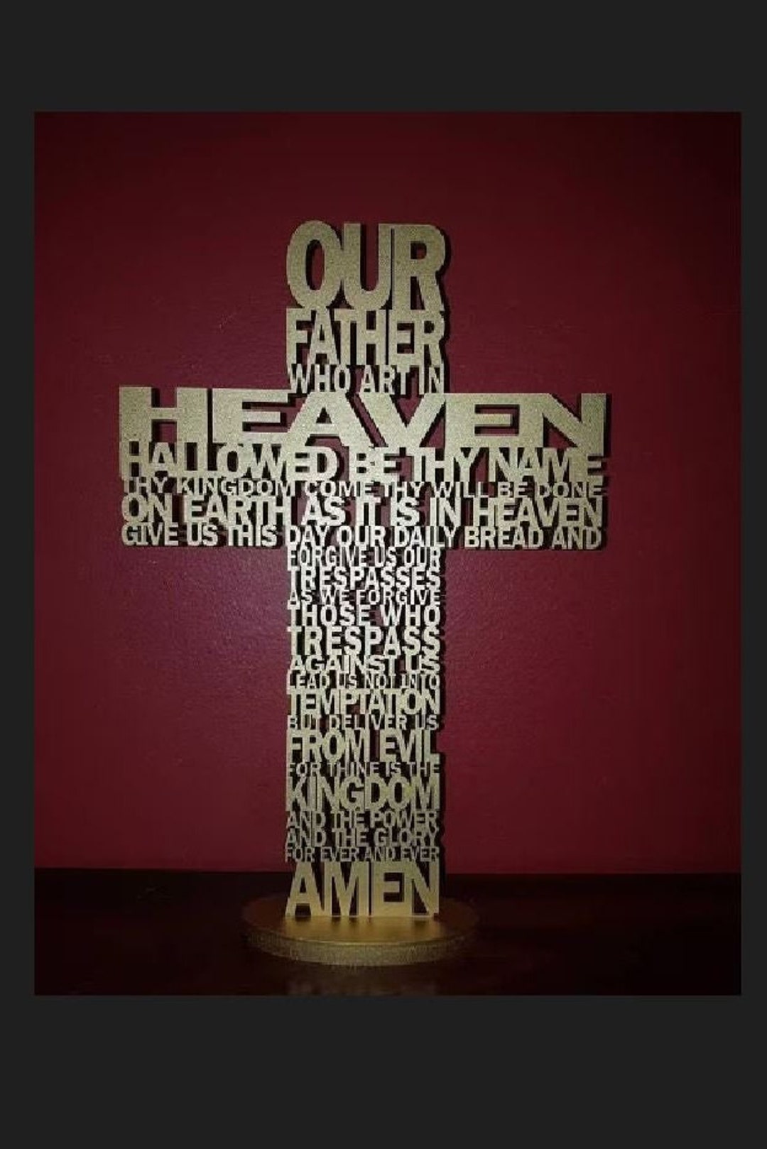 Our Father Cross in Various Languages - Etsy
