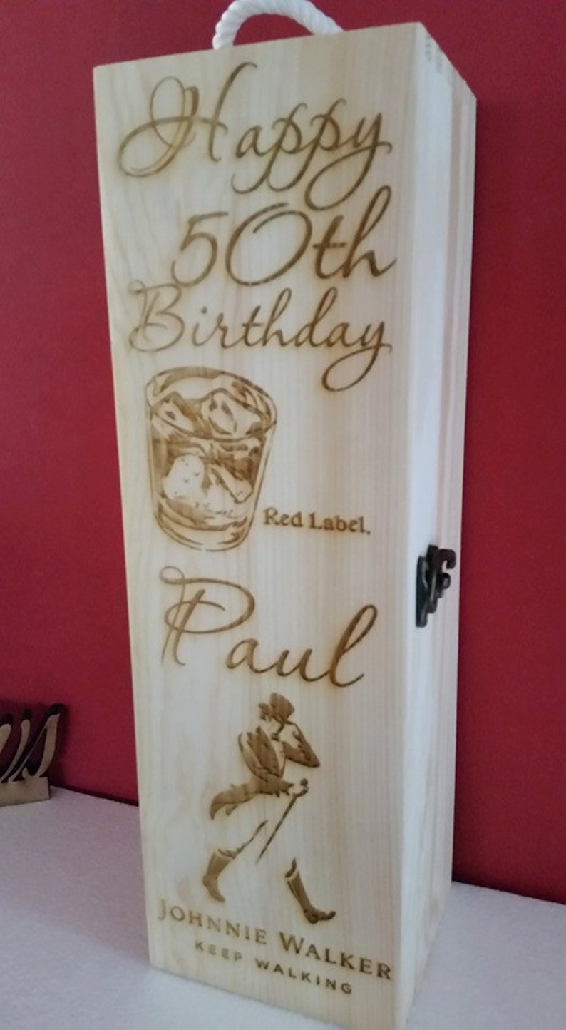 GIFT BOX Personalised wine box | Etsy