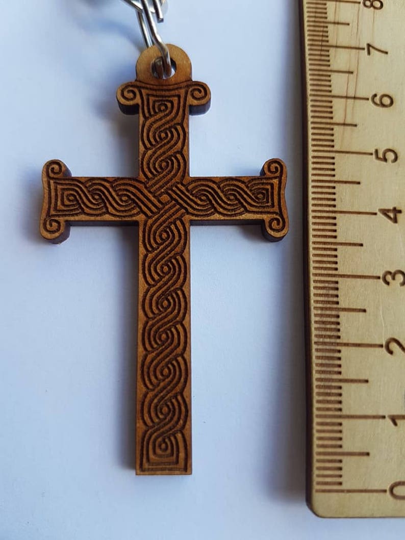 Croatian Pleter Cross Keyring, Pleter Tag Keyring, Pleter Bag Tag ...