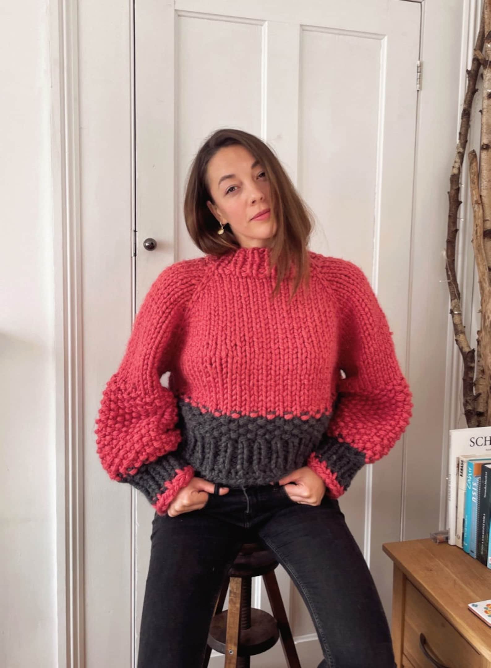 Chunky Knit Wool Jumper. Cute Alpaca Sweater. Slow Fashion Outfit. Gift ...