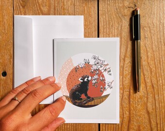 Red Panda Note Card - Etsy