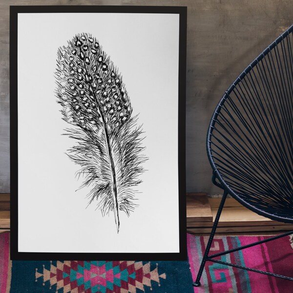 Feather Print - Etsy