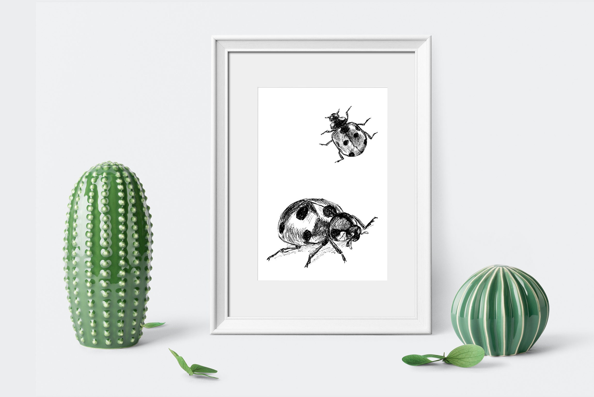 Kids Room Decor, Ladybug Printable, Ladybugs Wall Hanging, Insects ...