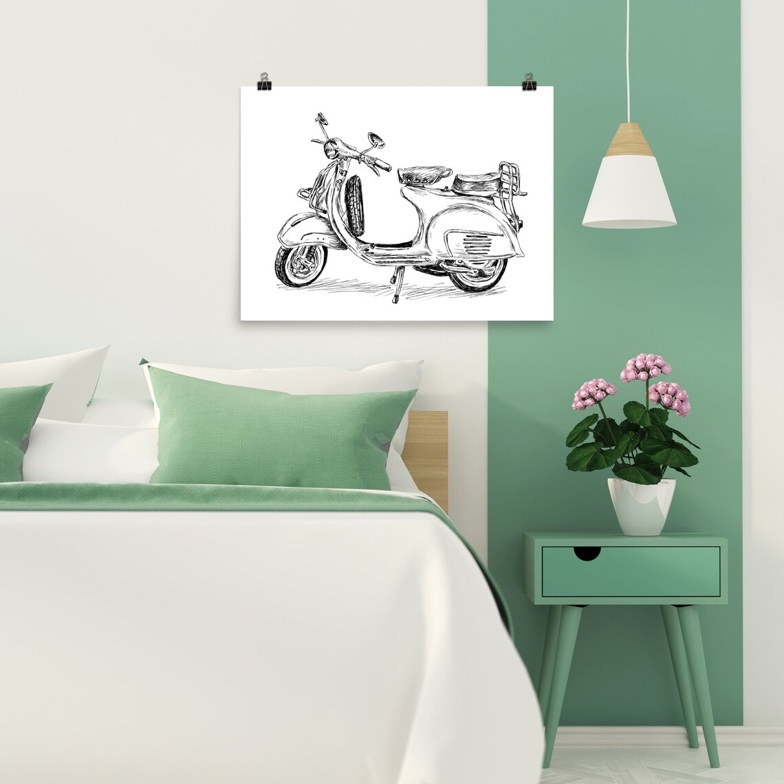 Digital Download Art Prints Retro Style Print Printable Wall | Etsy