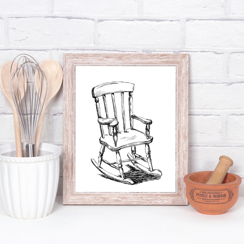 Antique Rocking Chair - Etsy