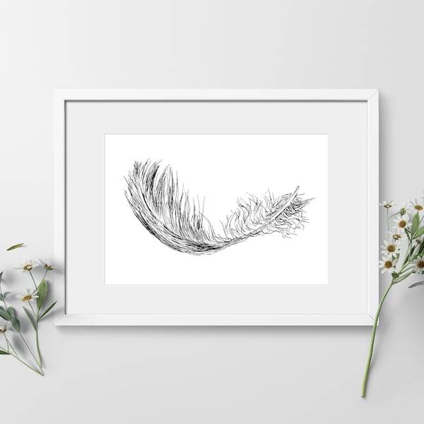 Feather Poster - Etsy