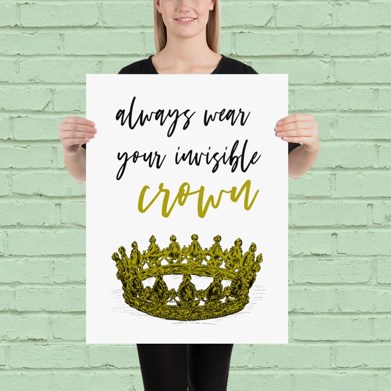 Inspiration Wall Sign Black and Yellow Poster Modern Wall | Etsy