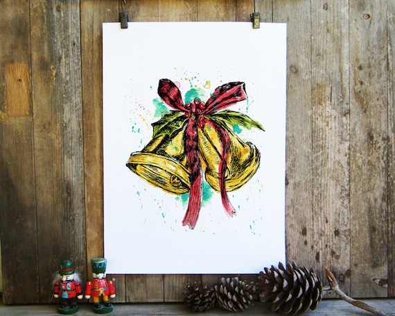 Christmas Bell Poster Digital Download Custom Quote Print | Etsy