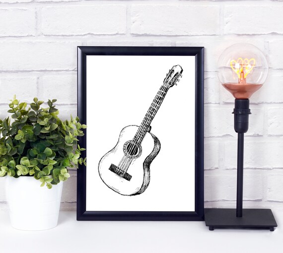 Printable Wall Art Music Unique Wall Décor Downloadable | Etsy
