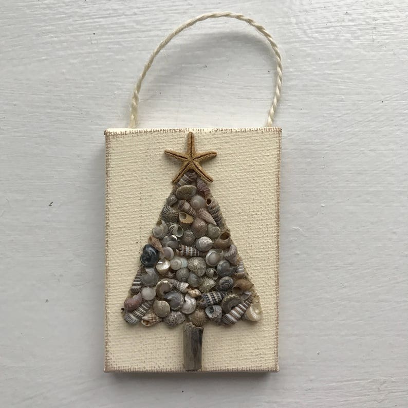 Seashell Christmas Tree Shell Tree Ornament Coastal - Etsy