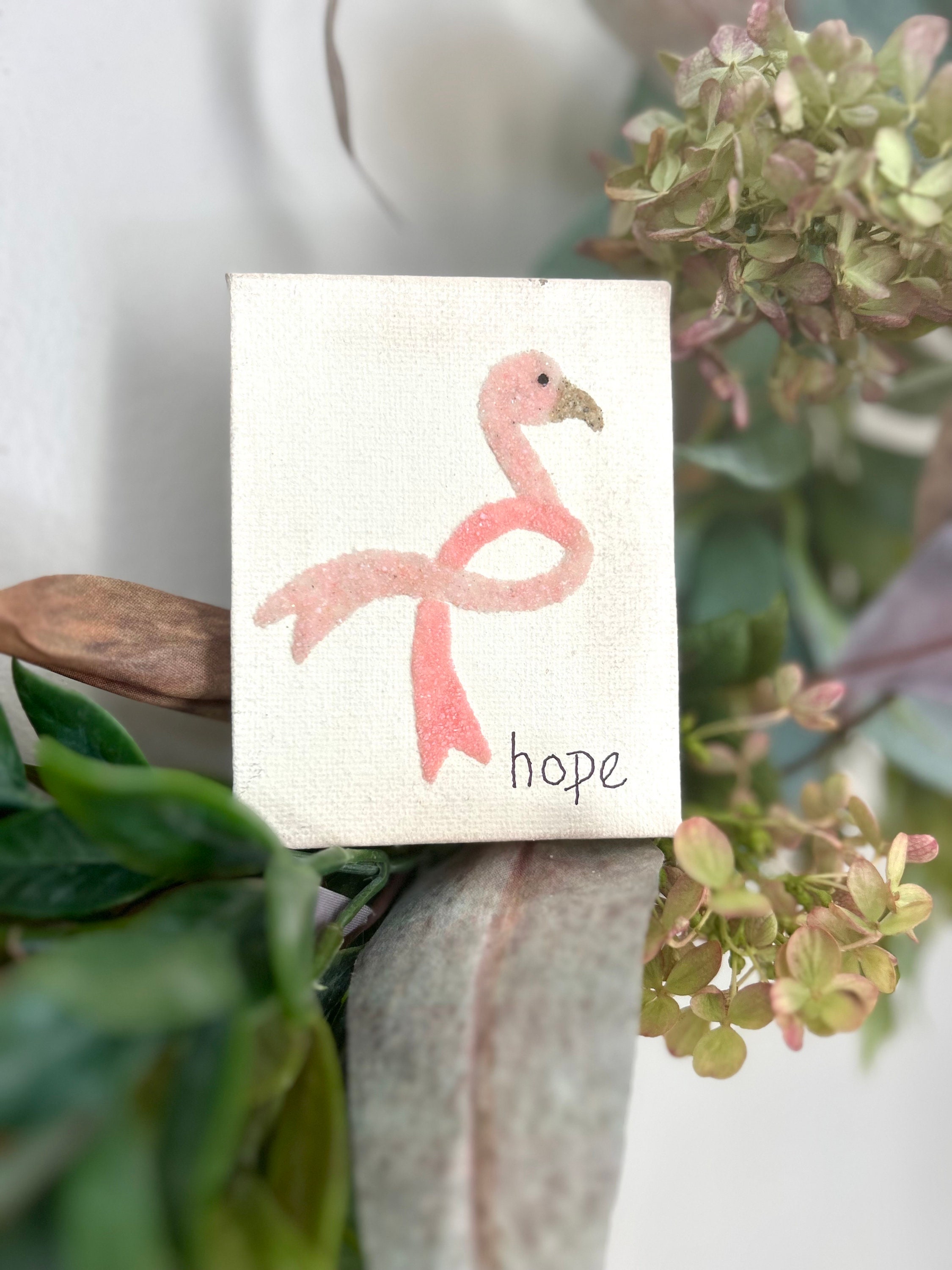 Breast Cancer Flamingo, Pink Flamingo, Flamingo Ornament, Breast Cancer ...