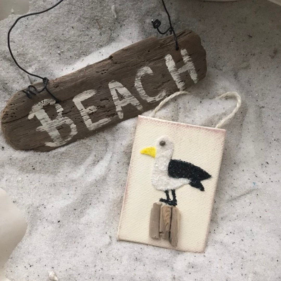 Seagull Art, Seagull Ornament, Seagulls, Beach Art, Coastal Art ...