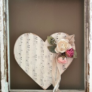 Hearts, Heart, Wood Heart, Music Sheet Heart, Vintage Heart, Vintage ...