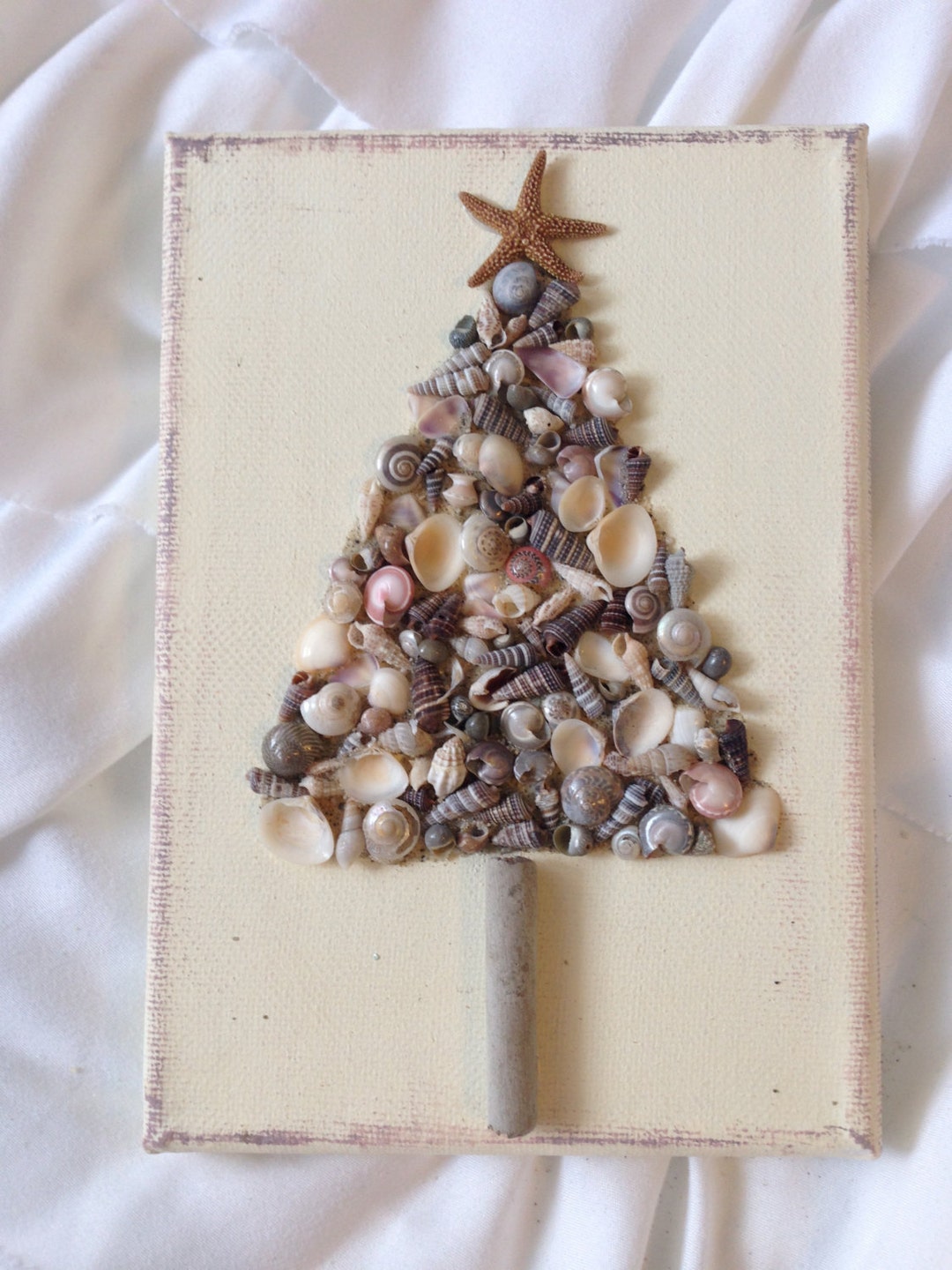 Seashell Christmas Tree Seashell Art Christmas Tree Coastal - Etsy