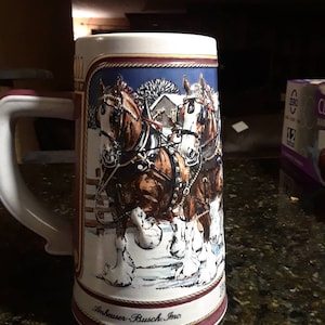 1989 Collectible Budweiser Stein - Etsy