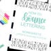 Bounce Lettering Worksheets, Alphabet Edition, Lettering Worksheets ...