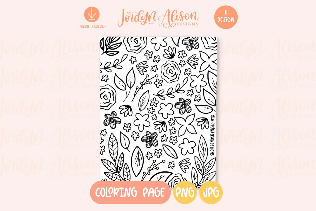 Modern Florals, Printable Coloring Pages, Stay Home, Grateful, Adult ...