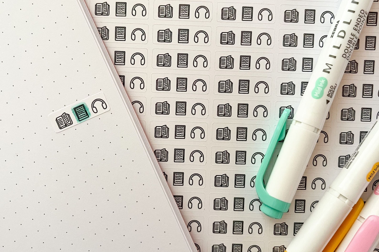 Reading Type Stickers, Reading Journal Sticker, Bookish Stickers, Print ...