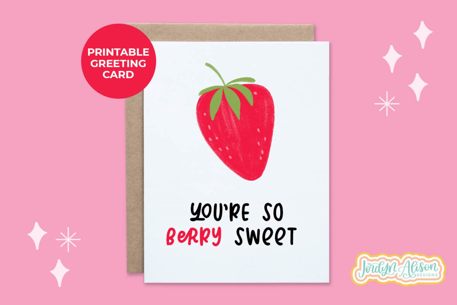 Printable Funny Fruit Pun Cards, Printable Everyday Card Bundle ...