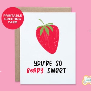 Printable Funny Fruit Pun Cards, Printable Everyday Card Bundle ...