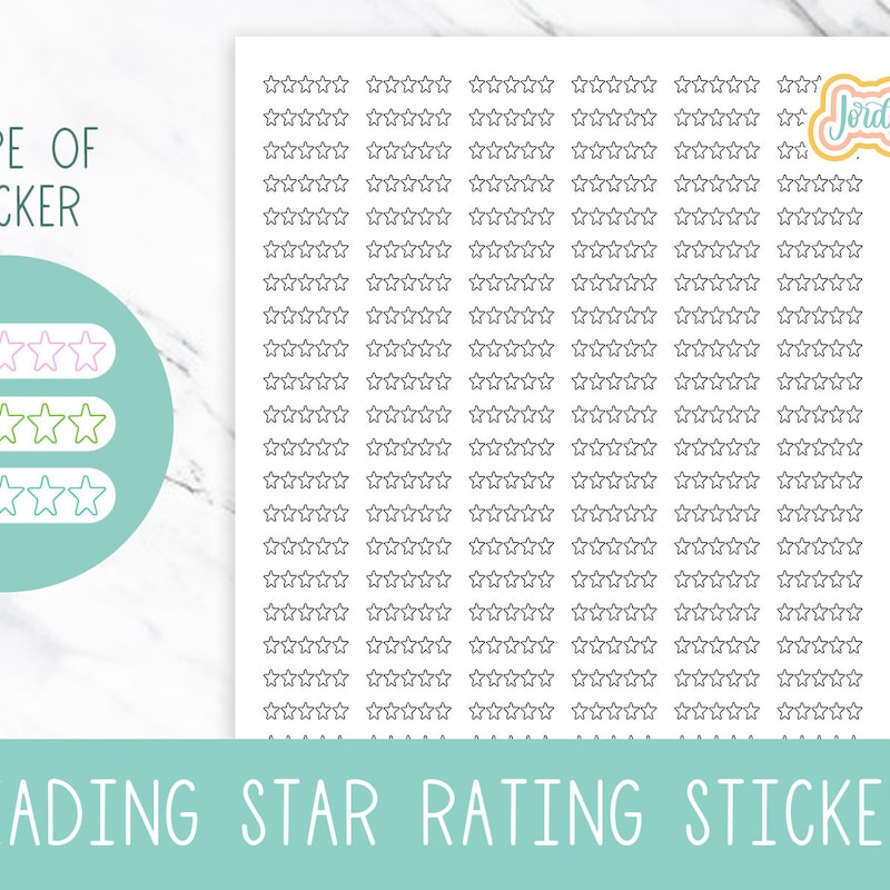 Star Rating Book Template - Etsy