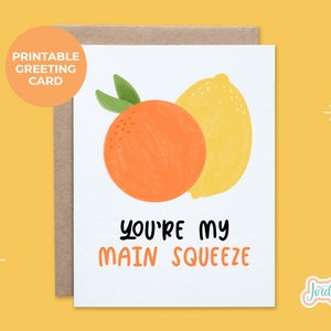 Printable Funny Fruit Pun Cards, Printable Everyday Card Bundle ...