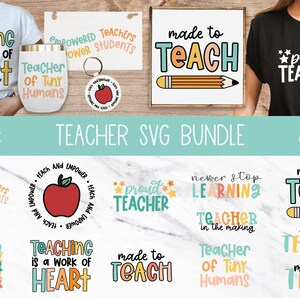 Teacher SVG Bundle, Teacher Life Svg, Back to School Svg, Teacher Quote ...