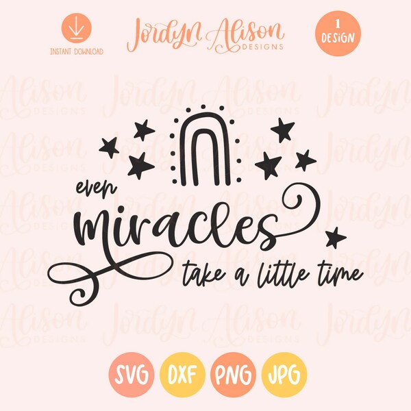 Little Miracle Svg - Etsy