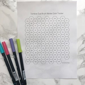Tombow Dual Brush Marker Tracker, Update to Include All 108 Markers ...