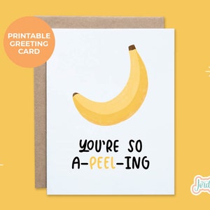 Printable Funny Fruit Pun Cards, Printable Everyday Card Bundle ...