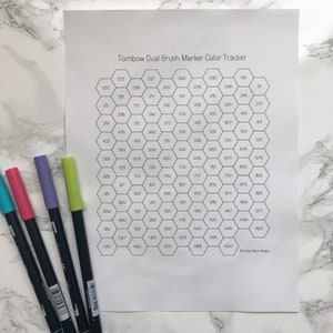 Tombow Dual Brush Marker Tracker, Update to Include All 108 Markers ...