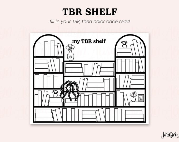 My TBR Shelf Printable, TBR Reading Challenge, Book Challenge Printable ...