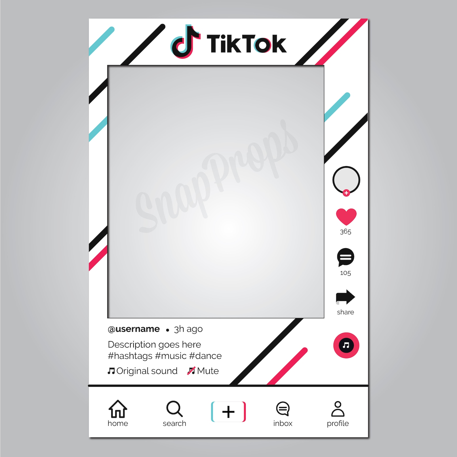 Personalized Tik Tok Photo Prop - Perfect for All Special Events ...