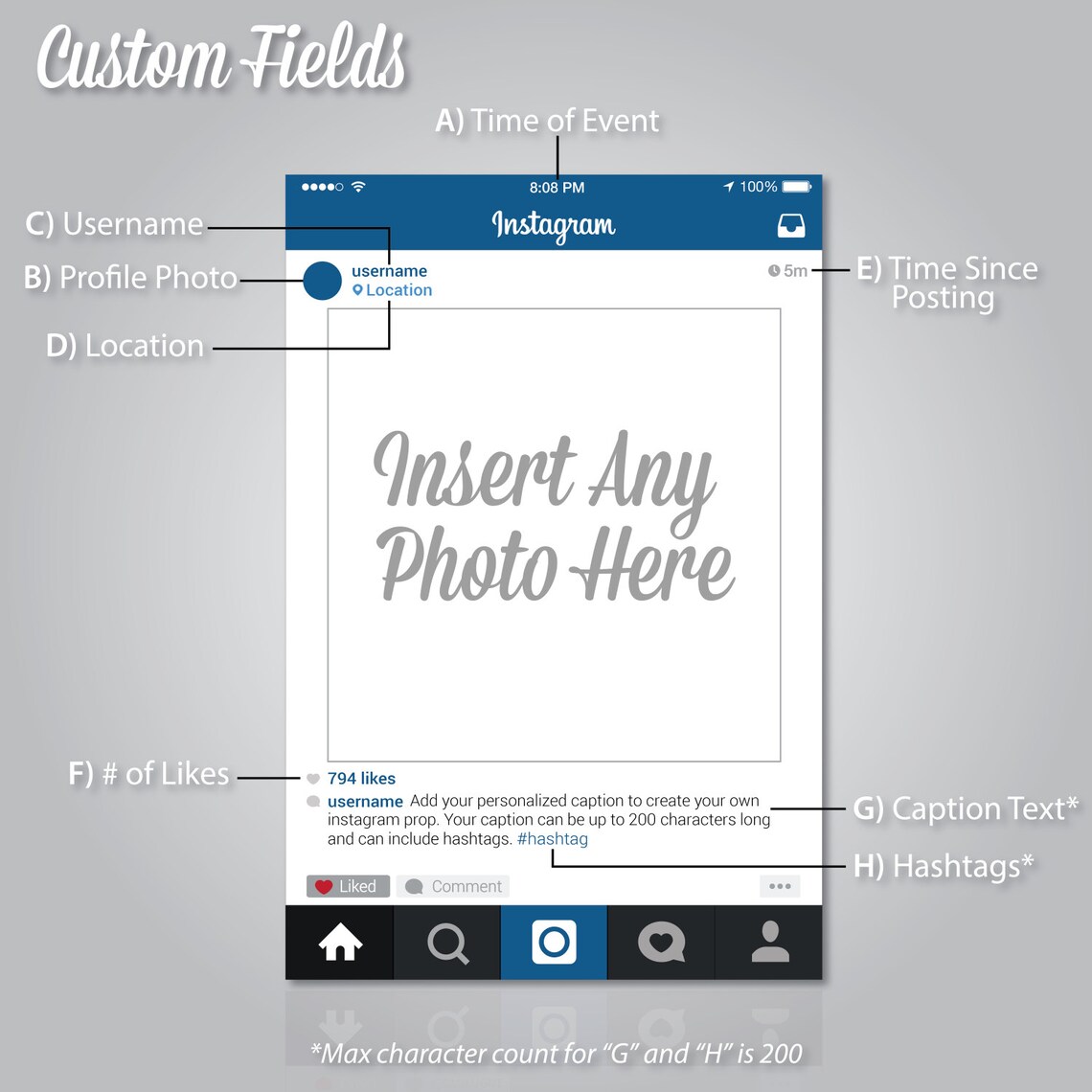 Frame Your Favorite Instagram Post Personalizable Great | Etsy