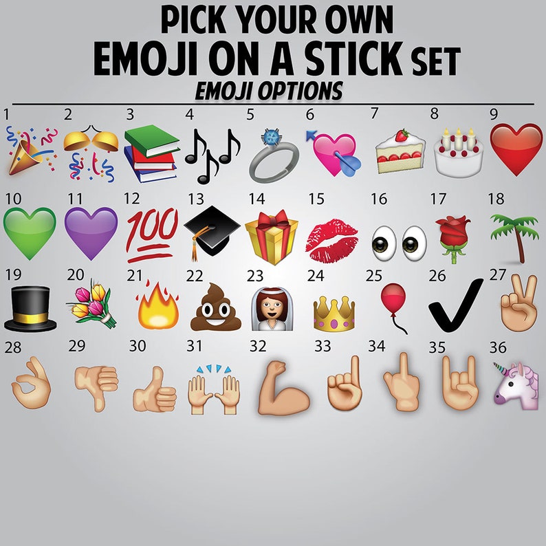 Choisissez votre propre emoji sur un bâton Smiley Emoji - Etsy France