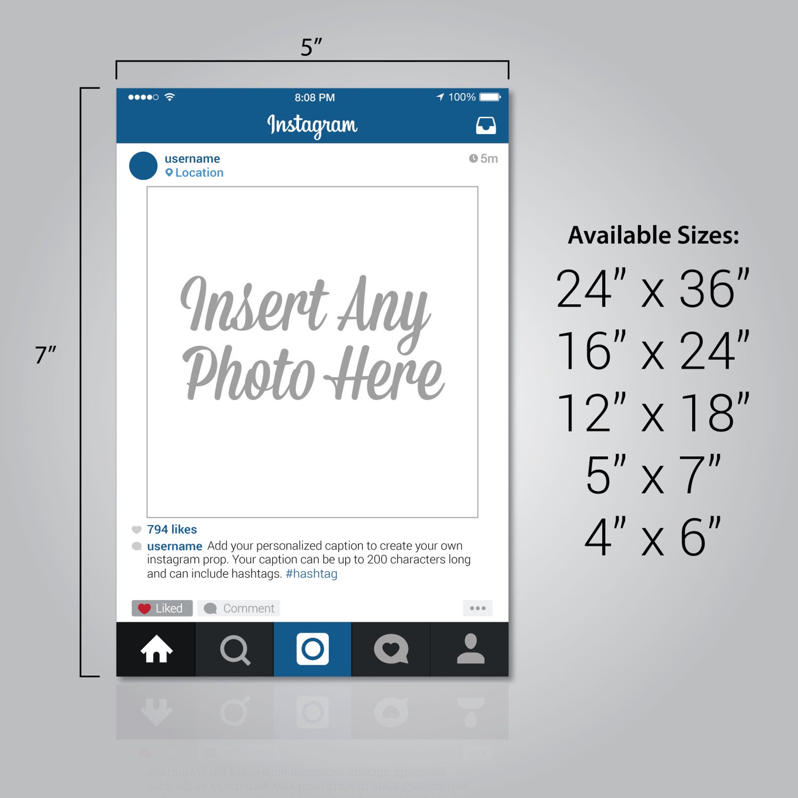 Frame Your Favorite Instagram Post Personalizable Great | Etsy