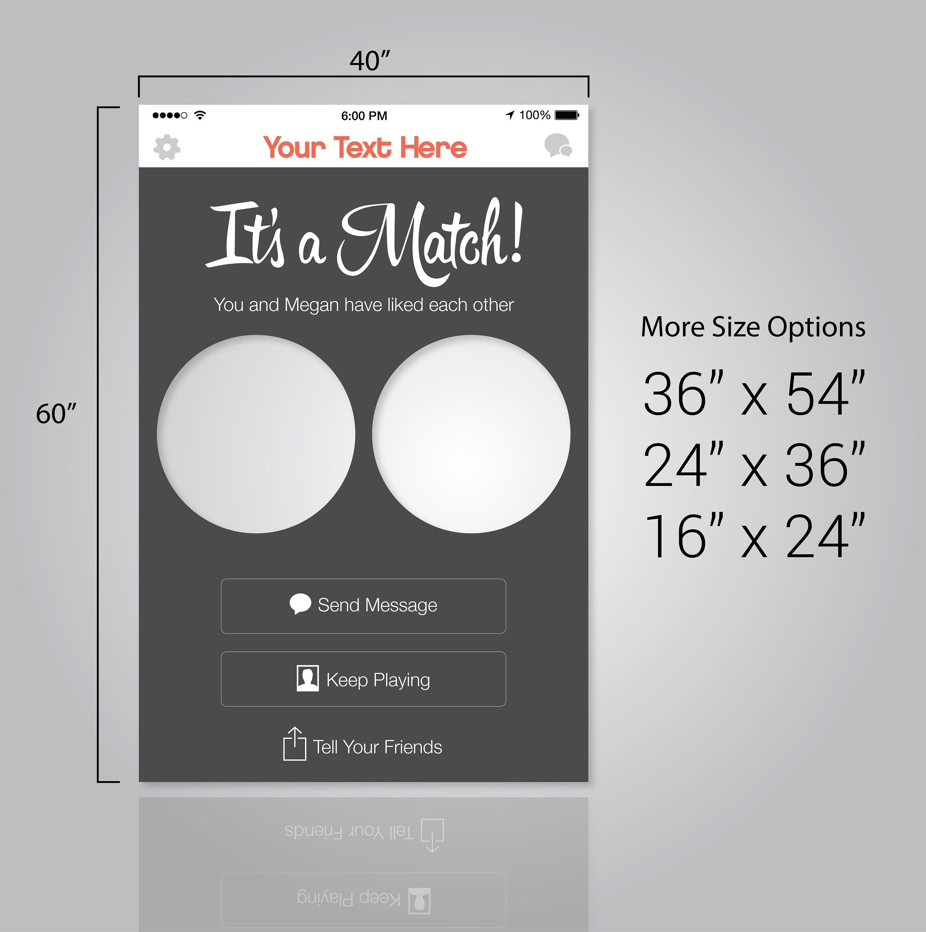 Personalized Its A Match version B Prop Perfect for All - Etsy Canada