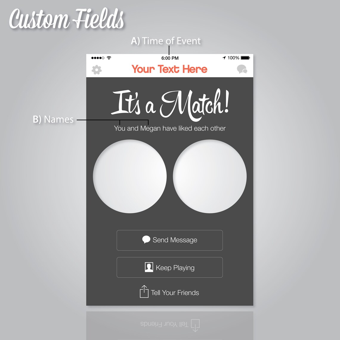 Personalized Its A Match (version B) Prop - Perfect for All Special ...