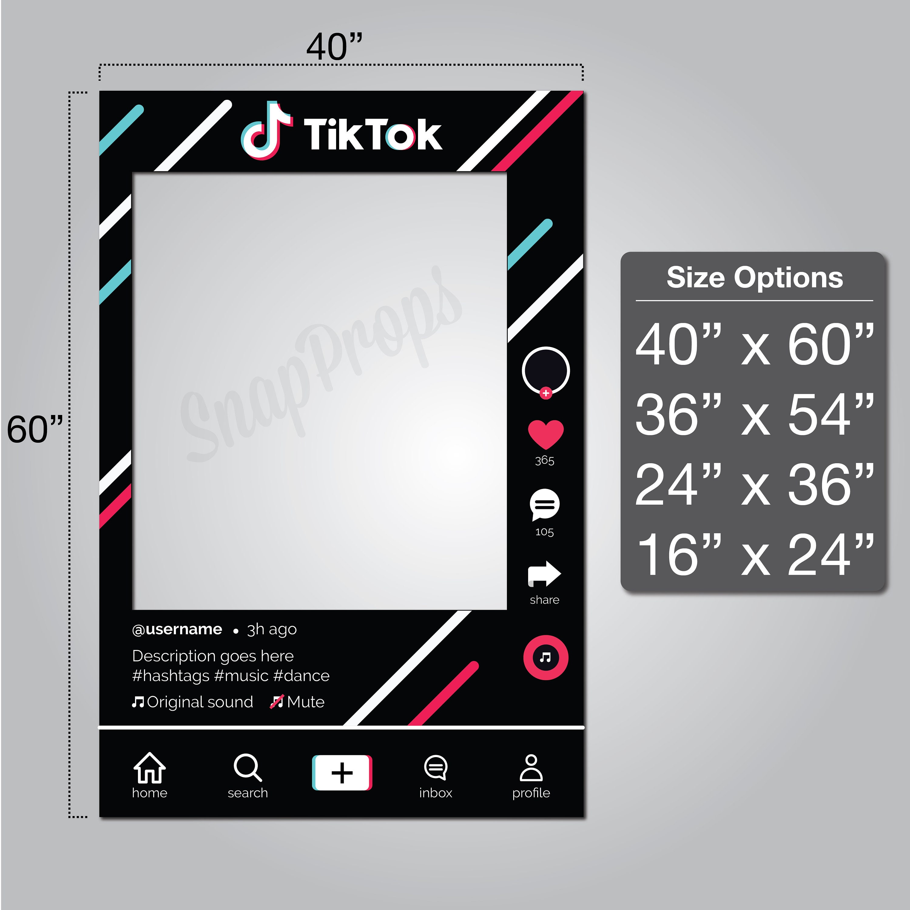 Personalized Tik Tok Photo Prop Perfect for All Special - Etsy