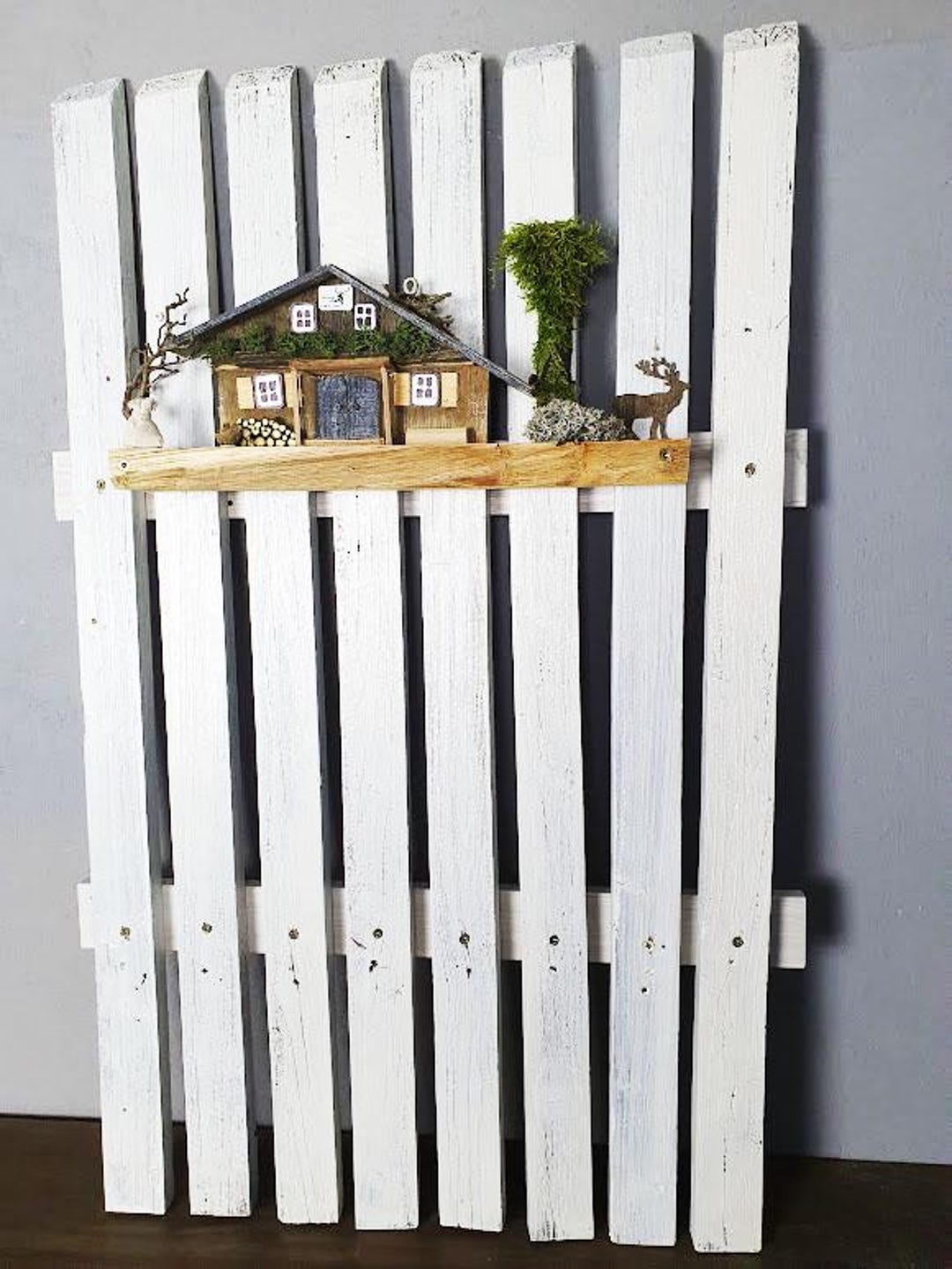 Zaun Deko-zaun Shabby Landhaus Gartenzaun Holz Holzhaus Holzhäuser ...