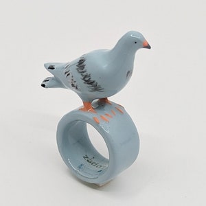 Pigeon Ring - 3D Pigeon - Etsy