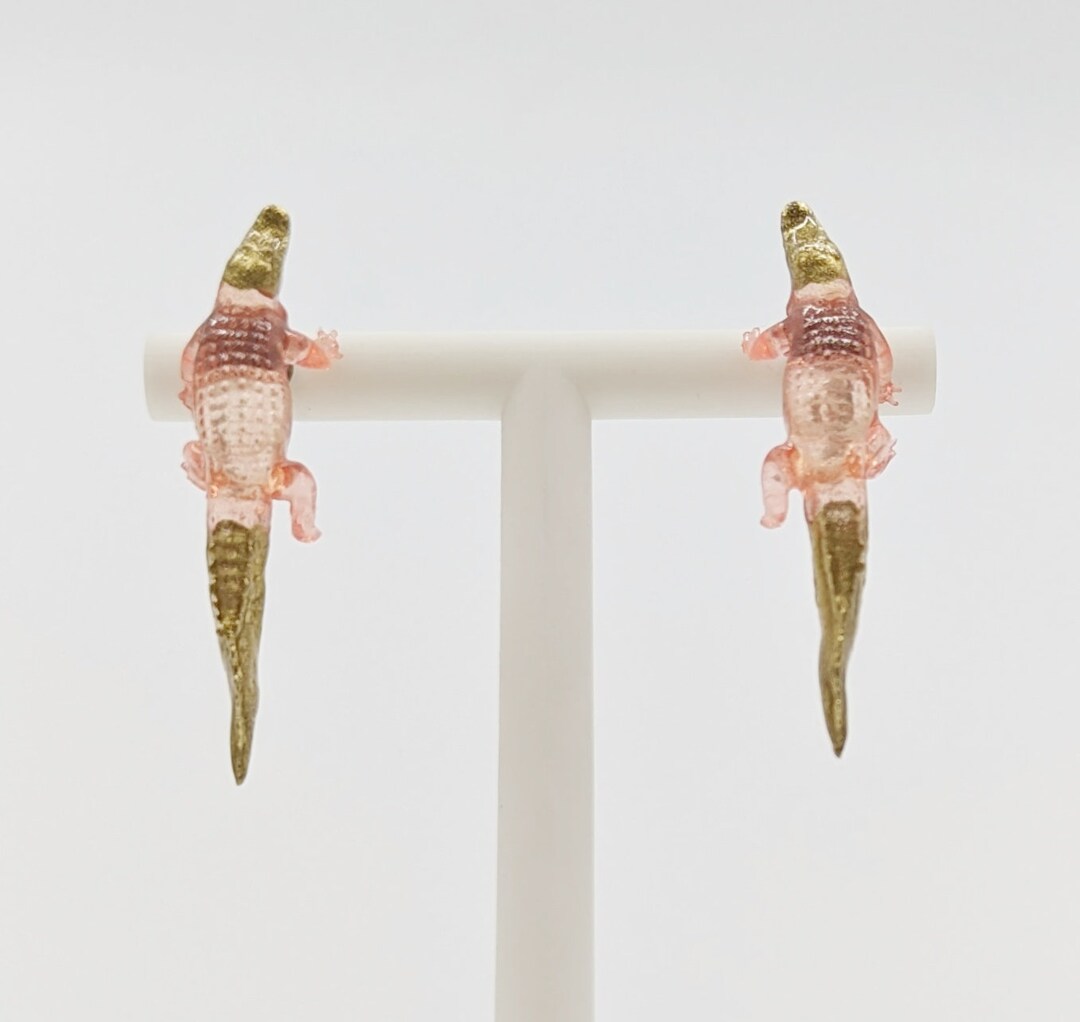 Alligators Stud Earrings 3D Printed Alligator Earrings - Etsy