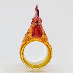 Rooster Ring- 3D Printed Rooster Ring- 3D Rooster - Etsy