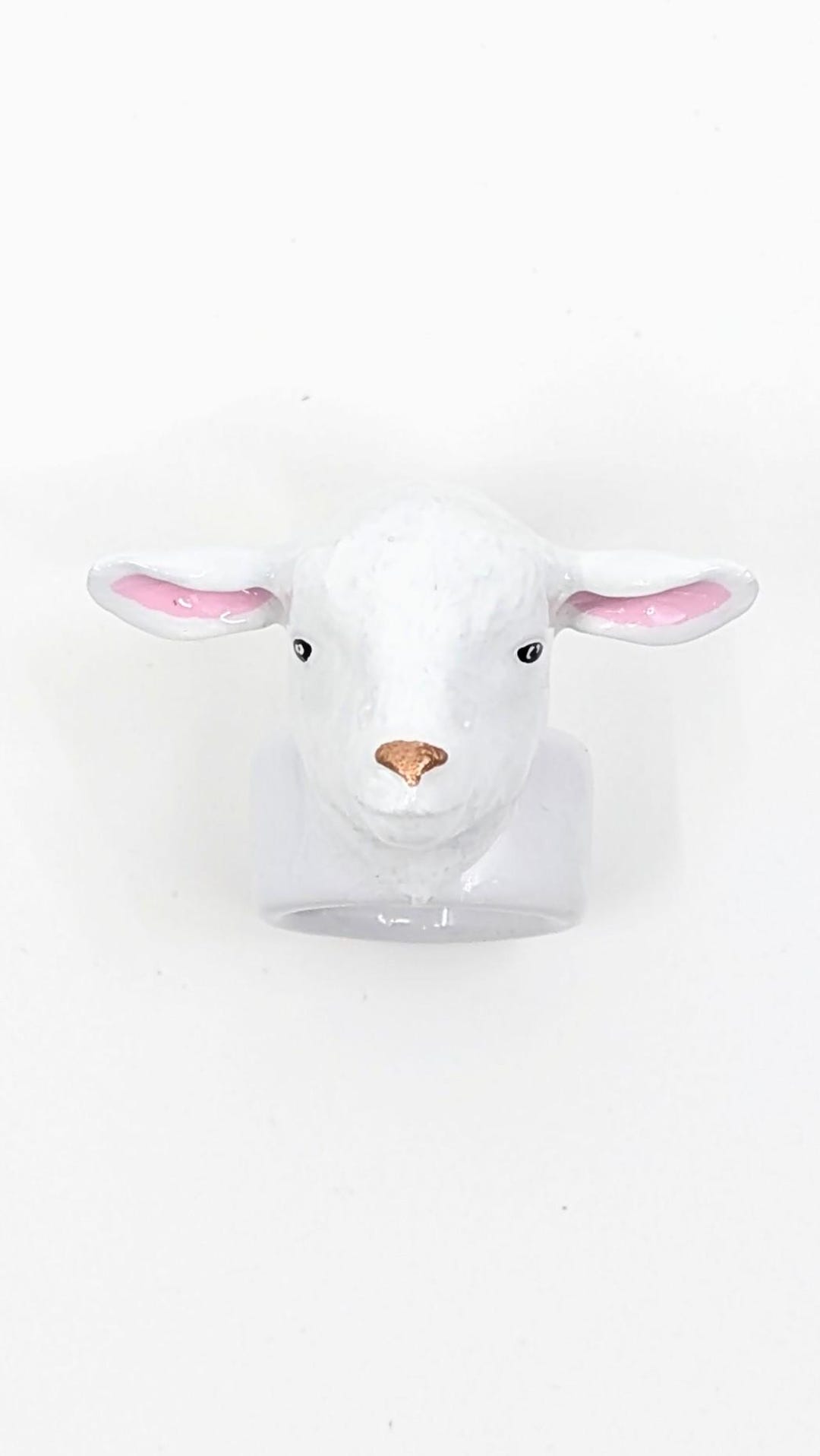Lucy Sheep Ring -3D Sheep Ring - Etsy