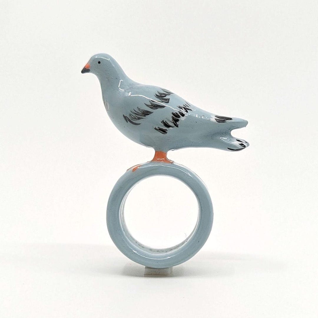 Pigeon Ring - 3D Pigeon Ring - Etsy