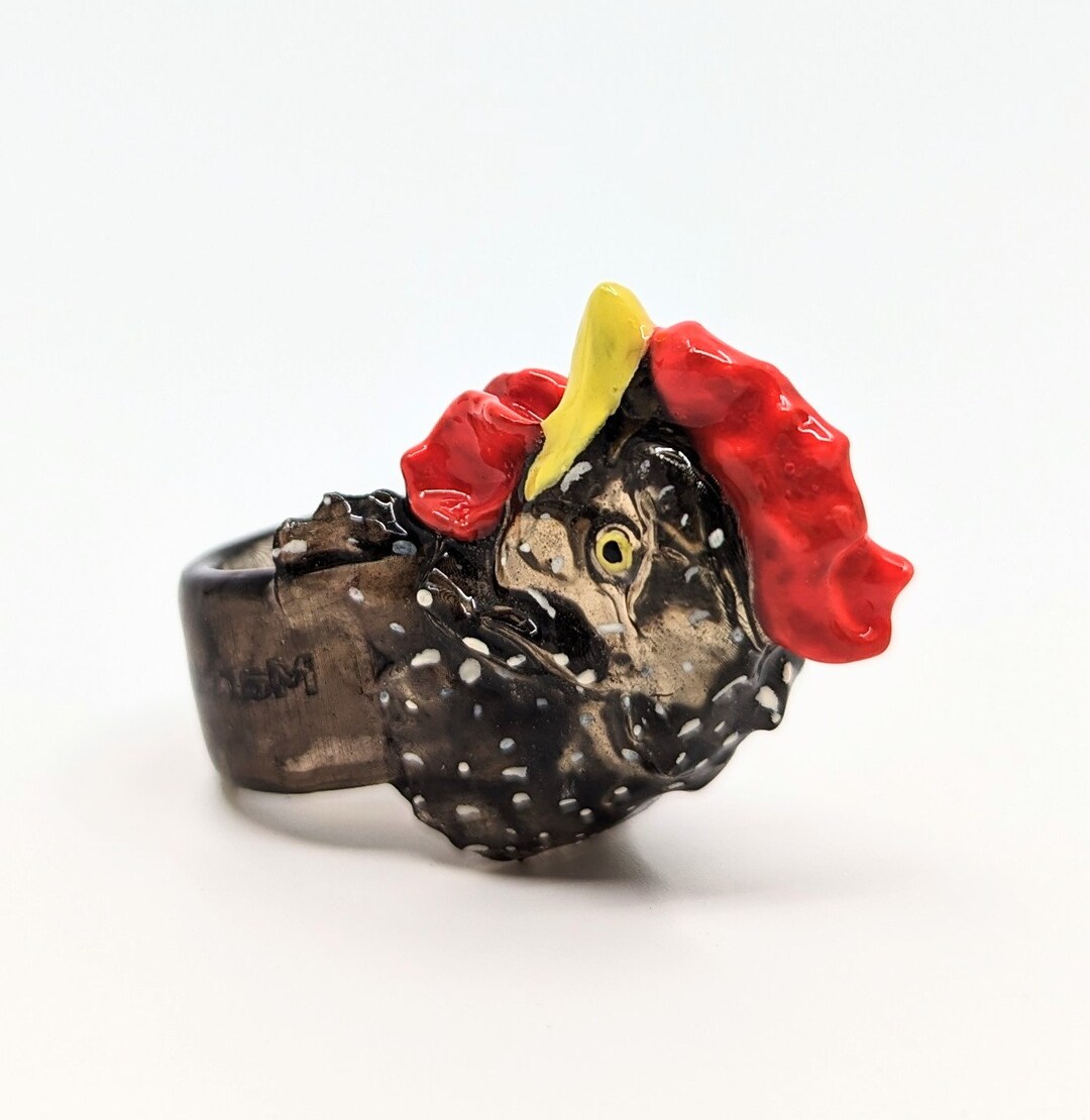 The Hen Ring- 3D Hen Ring - Etsy